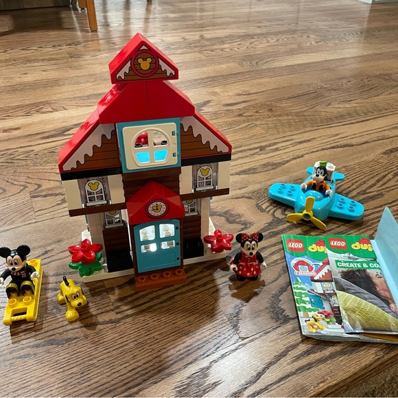 Lego | Toys | Lego Duplo Mickey And Minnie Log Cabin | Poshmark